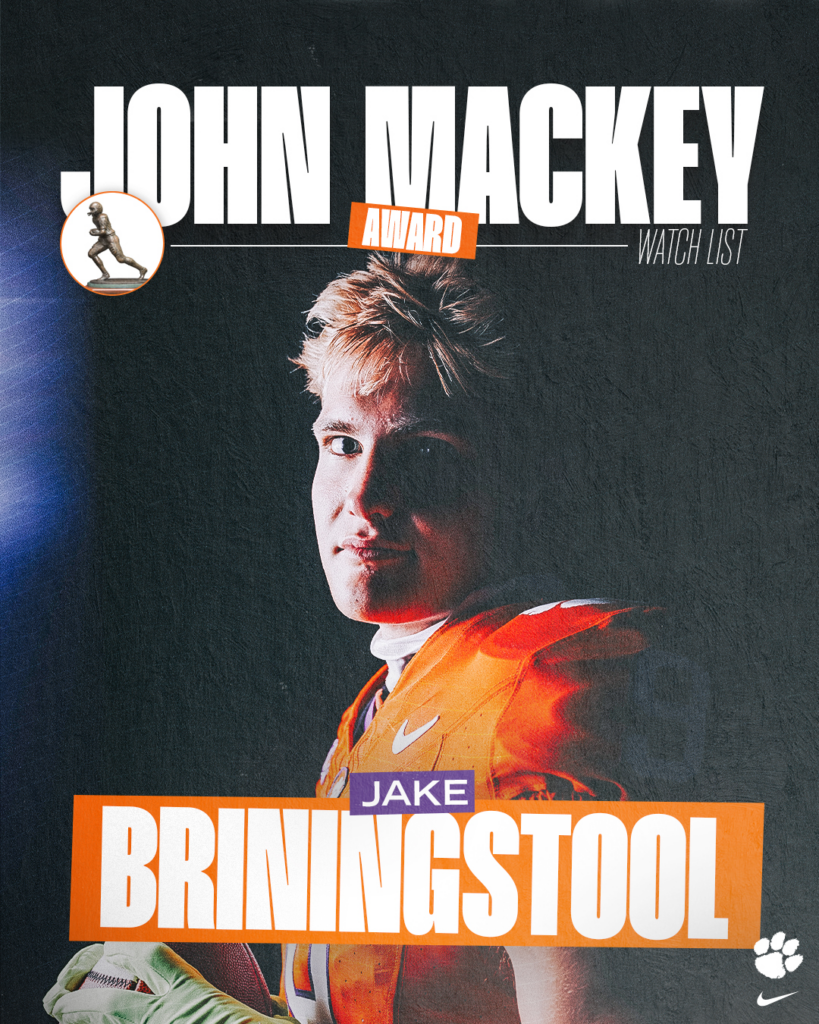 Clemson's Jake Briningstool Named to Mackey Award Watch List - Clemson ...