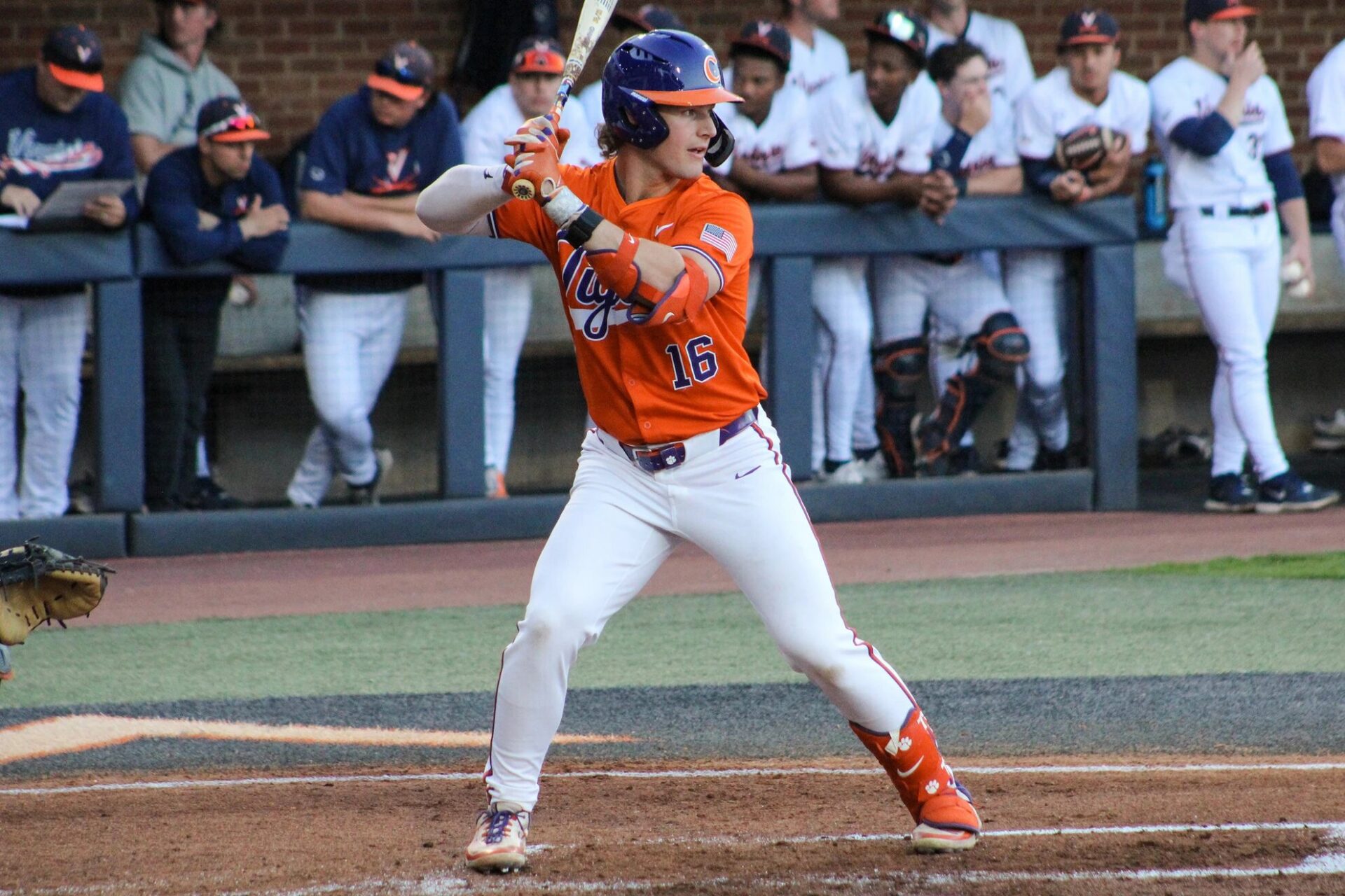 Clemson Baseball Falls to No. 9 Virginia 6-4 as Offense Goes Cold in ...